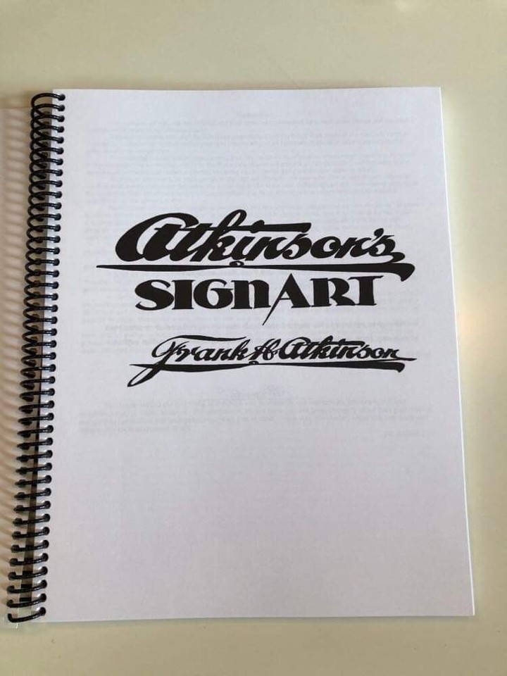 Atkinsons Last and Final Book on Sign Art - Sign Painting, Lettering ...