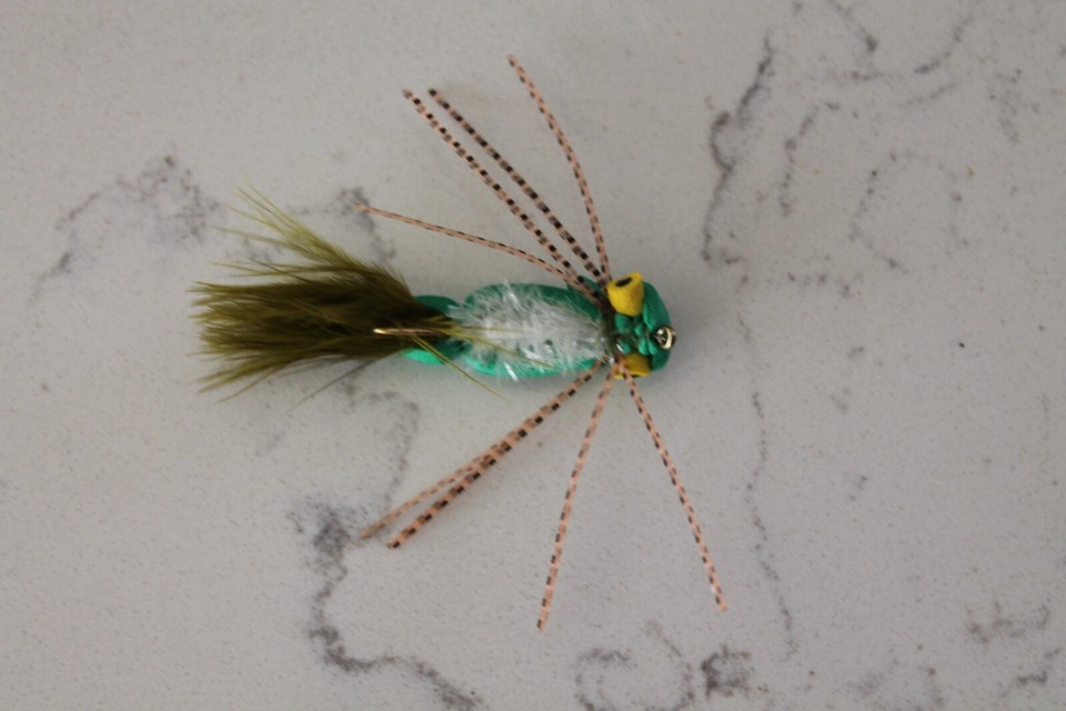 DC CHUGWATER FOAM FROG SIZE 6 HOOK TROUT BASS FLIES FLY FISHING | eBay