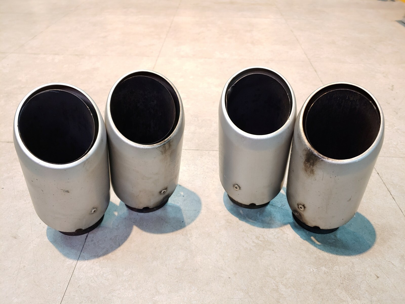 2011-2014 Porsche Cayenne Exhaust Tail Pipe Tip 4pcs Set 95811125120 ...