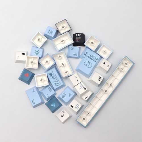 Programmer Keycaps Cherry Profile 136 Keys Dye-Sub Keycaps DZ60 GK61 ...