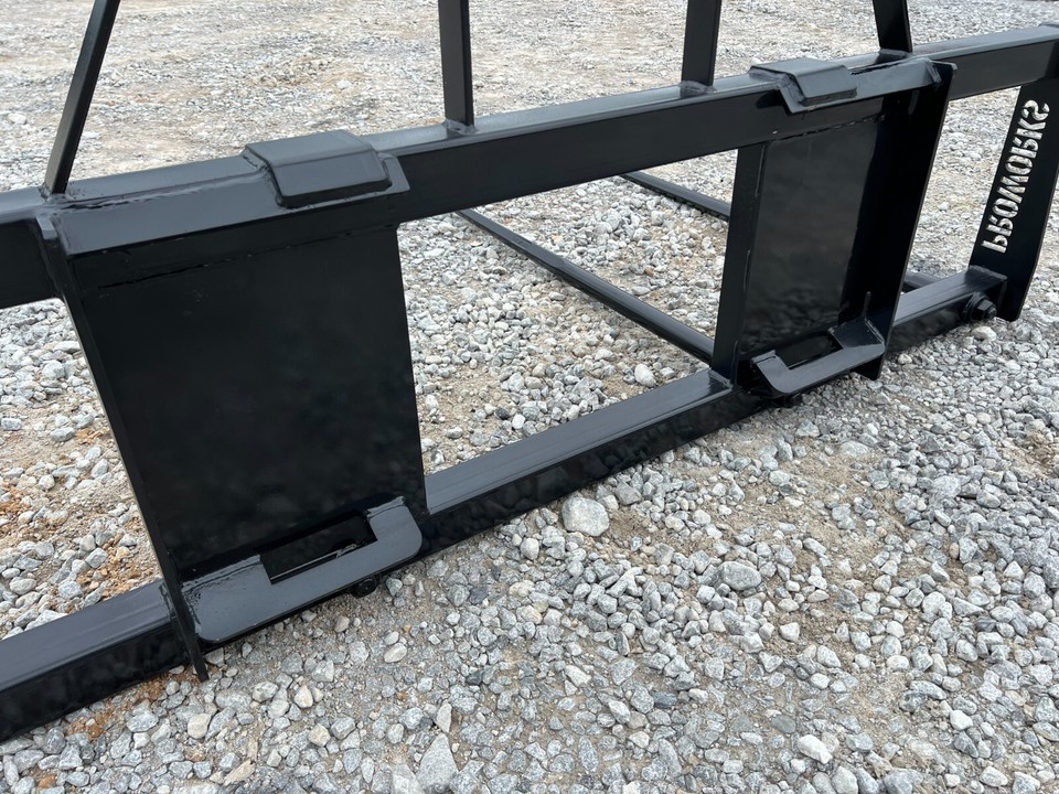 Quad Large Square Bale Hay Spear with Guard Attachment Fits Skid Steer ...