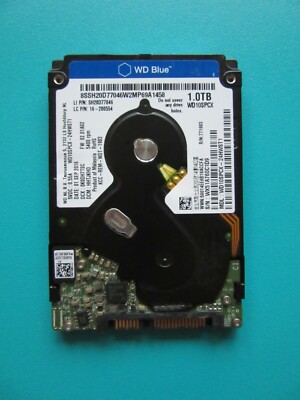 WD Western Digital WD10SPCX-24HWST1 Hard Drive 1TB 2.5" HDD 2016 ...