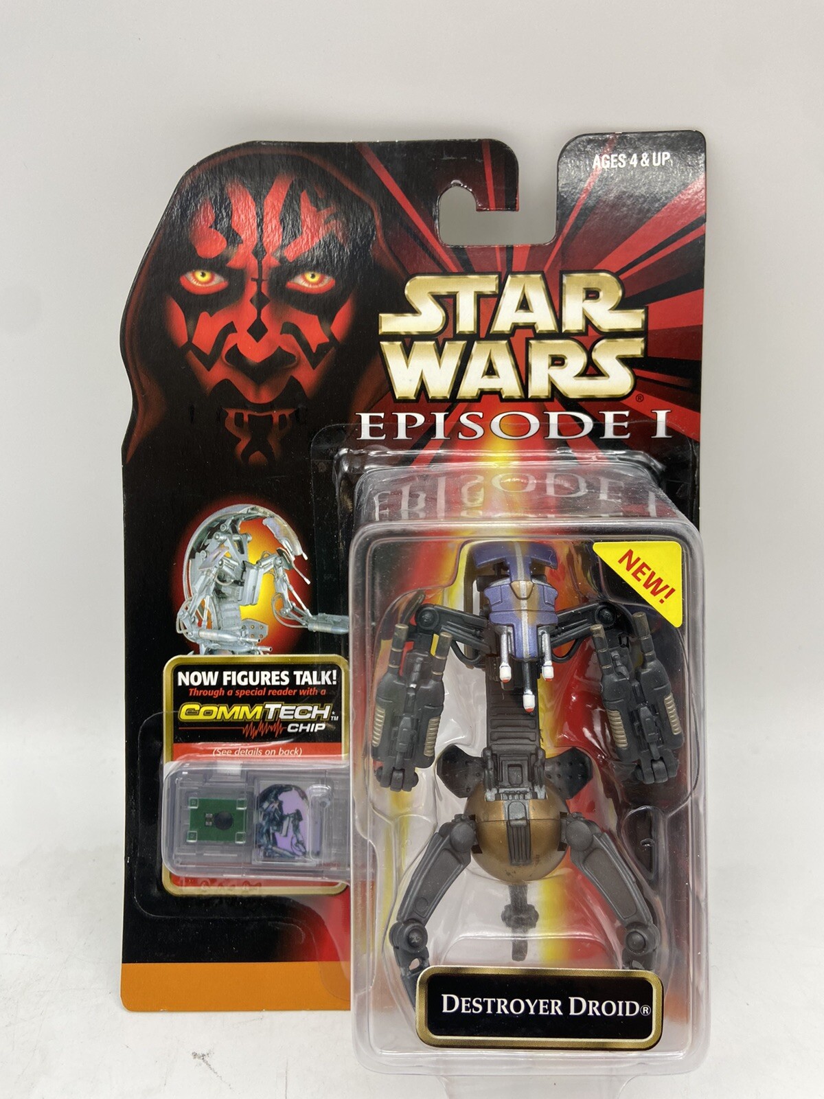 Hasbro Star Wars Episode 1 Destroyer Droid Action Figure New CommTech ...