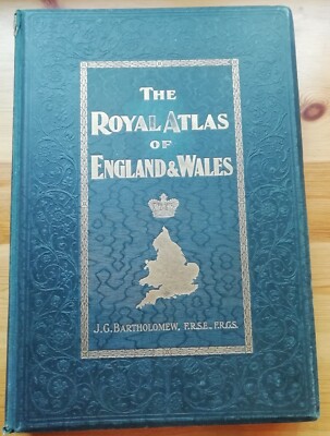 The Royal Atlas of England & Wales by J.G. Bartholomew 1939 - Large ...