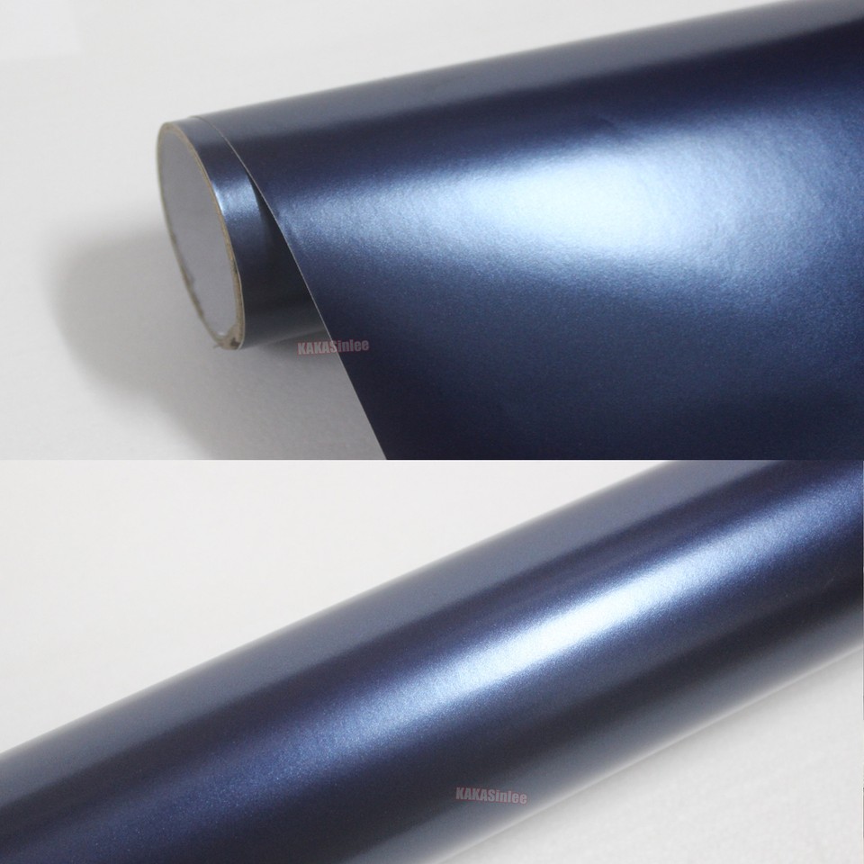 Car Wrap Night Blue Pearl Metal Satin Chrome Glitter Vinyl Sticker ...