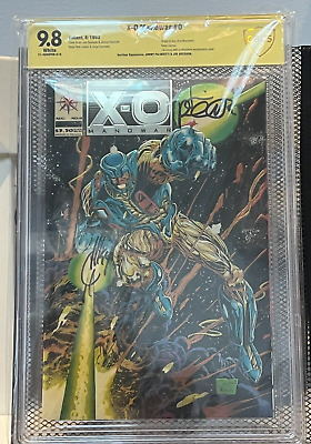 X-O Manowar #0 CBCS SS 9.8 NM, Signed by Joe Quesada Jimmy Paliotti ...
