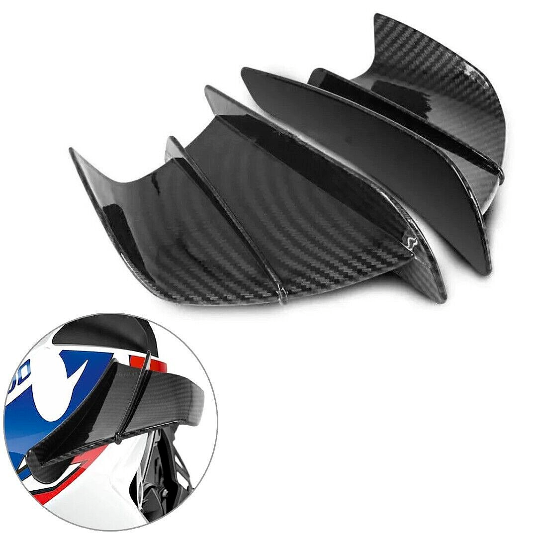2 Aerodynamic Winglets Wings Side Fairing Carbon Fiber For BMW S1000R ...