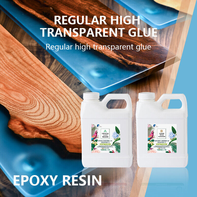Epoxy Resin 1:1 AB Kit Art DIY UV Crafts Glass & Water Clear Epoxy ...