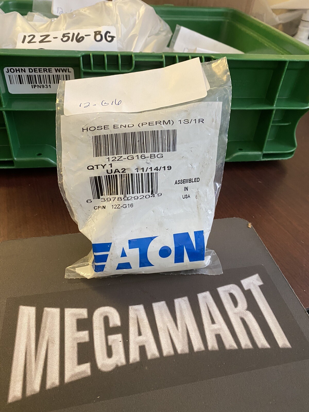 *Eaton+12Z-G16-BG+Weatherhead+Hydraulic+Hose+End+1S%2F1R+%28%29 for ...