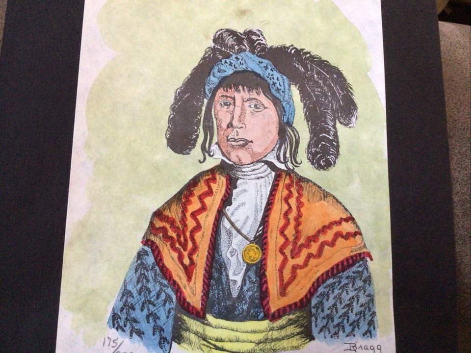 Tommy Bragg “Micanopy (Chief Of Chiefs) Seminole” Signed And Numbered ...