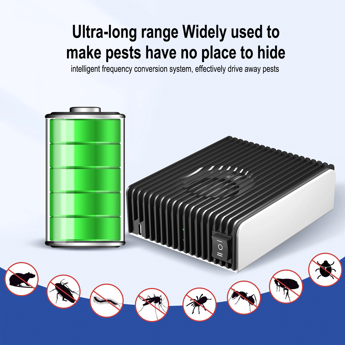 Ultrasonic Rodent Pest Repeller Control Electronic Repellent BUG Mice ...