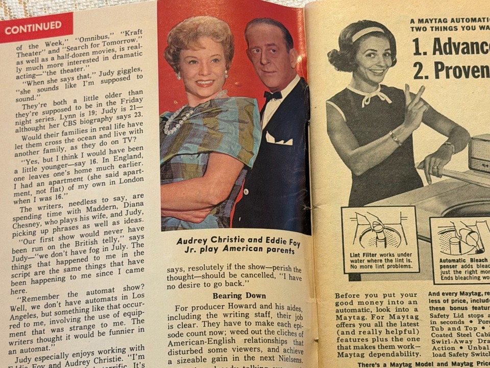 Vintage undamaged 1962 TV Guide. Detroit News. DOBIE GILLIS,CAR 54 Nov ...