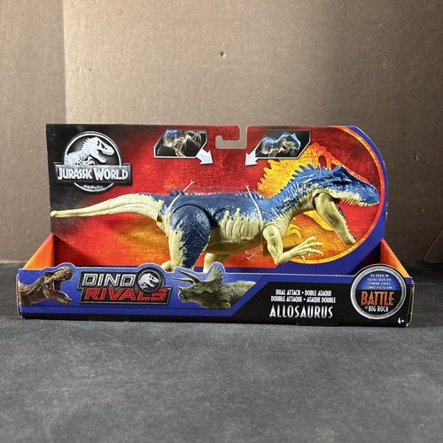 ALLOSAURUS DUAL ATTACK JURASSIC WORLD DINO RIVALS NEW IN BOX DINOSAUR ...