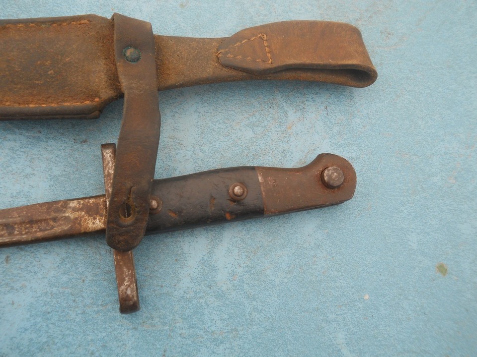 WW1 german M1898 turkish model 1935 mauser M-1 garand bayonet w ...