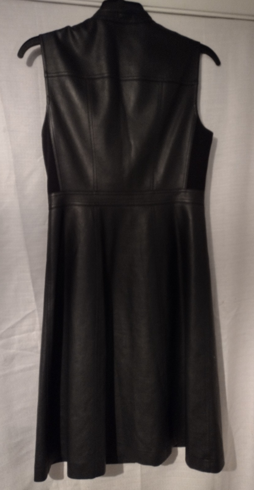 BCBG Maxazria Faux Leather Dress Size Medium | eBay