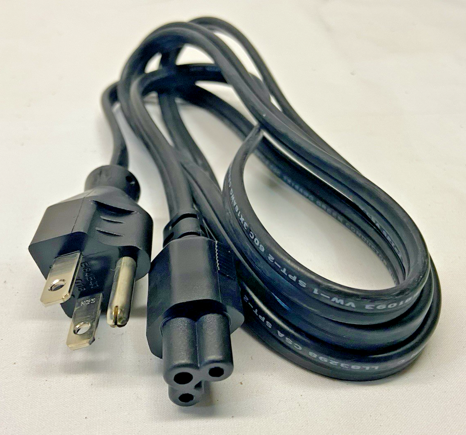 6FT AC Power Cord Cable 3 Prong Mickey Mouse style for PC | eBay