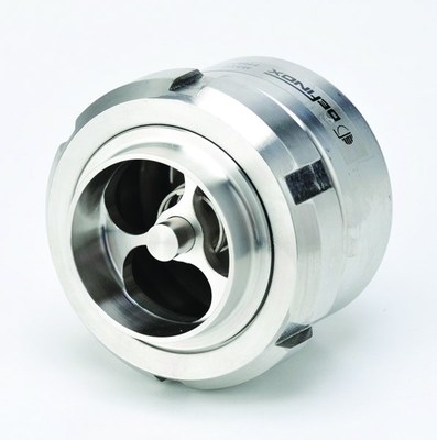 DeFinox 4" Triclamp Disk Check Valve, Stainless Steel, Cleanable ...