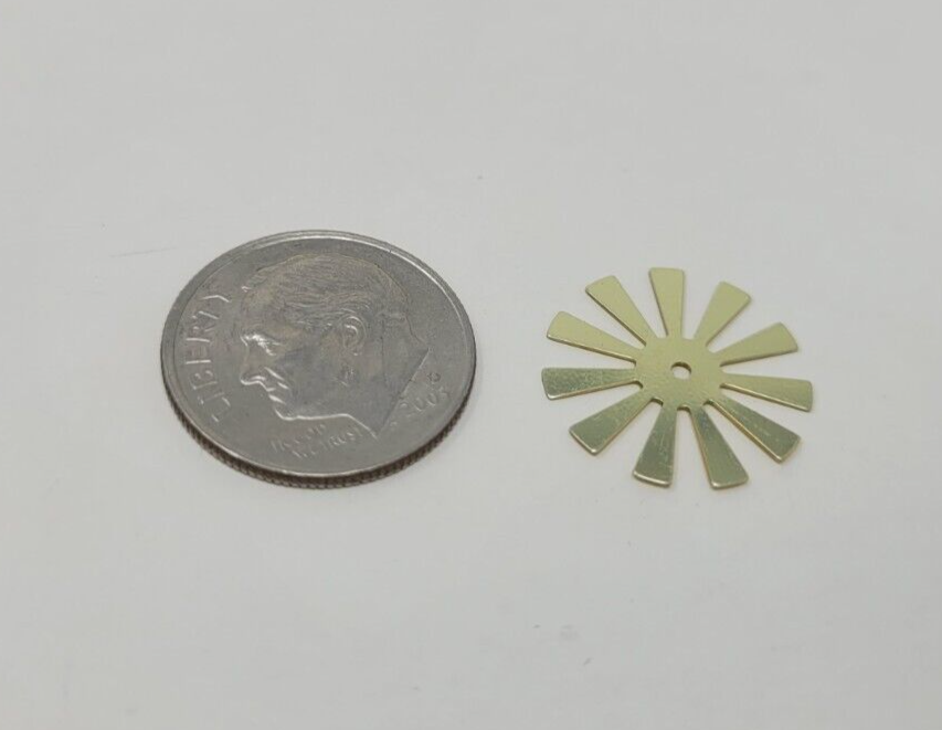 500 pcs Vintage Metallic Gold 16mm Large Spoke Loose Sequins for Sewing ...