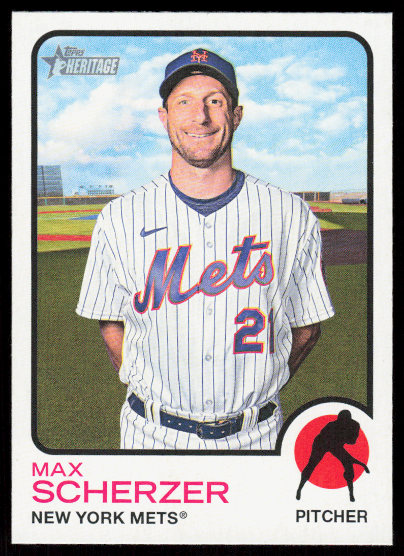 2022 Topps Heritage 641 Max Scherzer New York Mets | eBay
