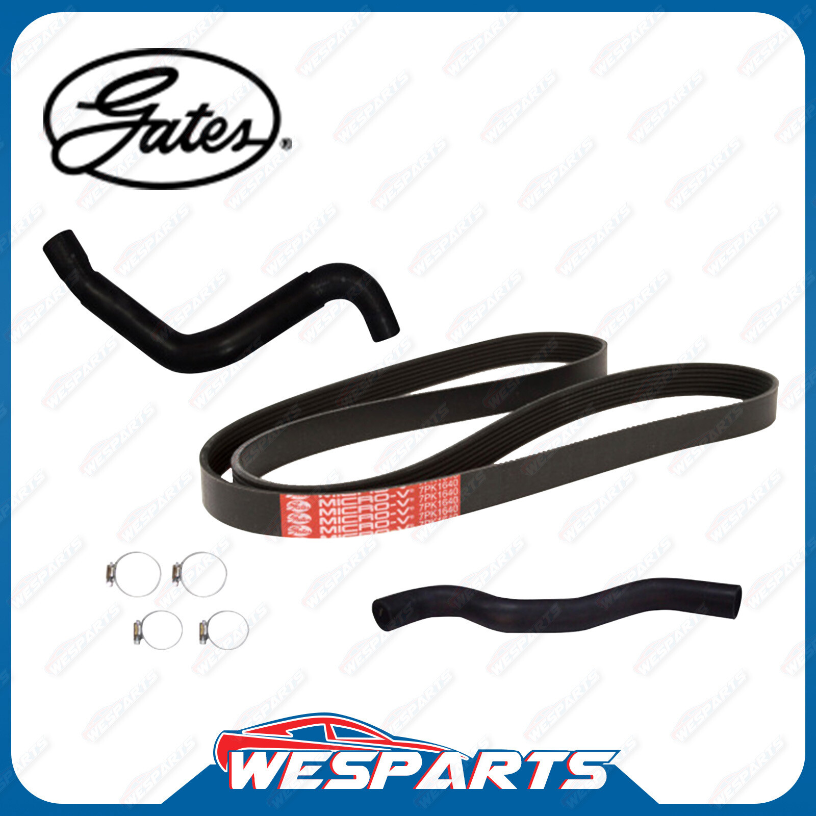 1 x Gates Drive Belt & Radiator Hose Kit - Part Number GE4WDKIT-16 ...