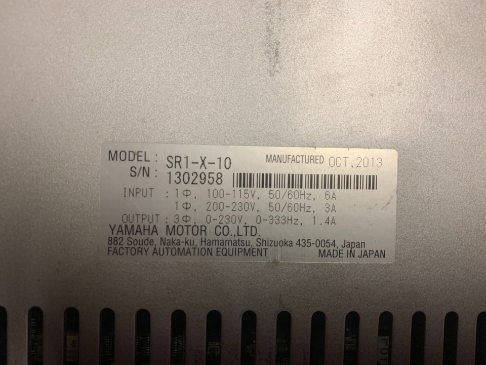 YAMAHA SERVO MOTOR SR1-X-10 | eBay