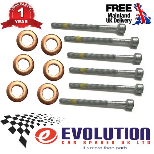 Fuel Injector Bolt And Washer Seals Kit Fits Mercedes Benz 98 to 14 ...