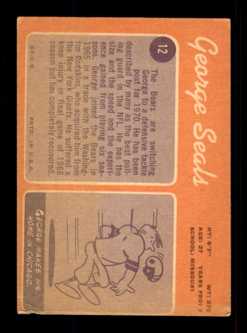1970 Topps - #12 George Seals (RC) for sale online | eBay
