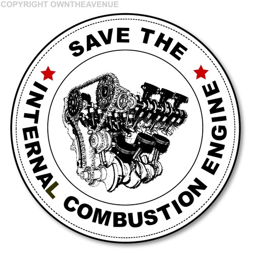 Save The Internal Combustion Engine ICE Ban 2035 Gasoline Motor Sticker ...