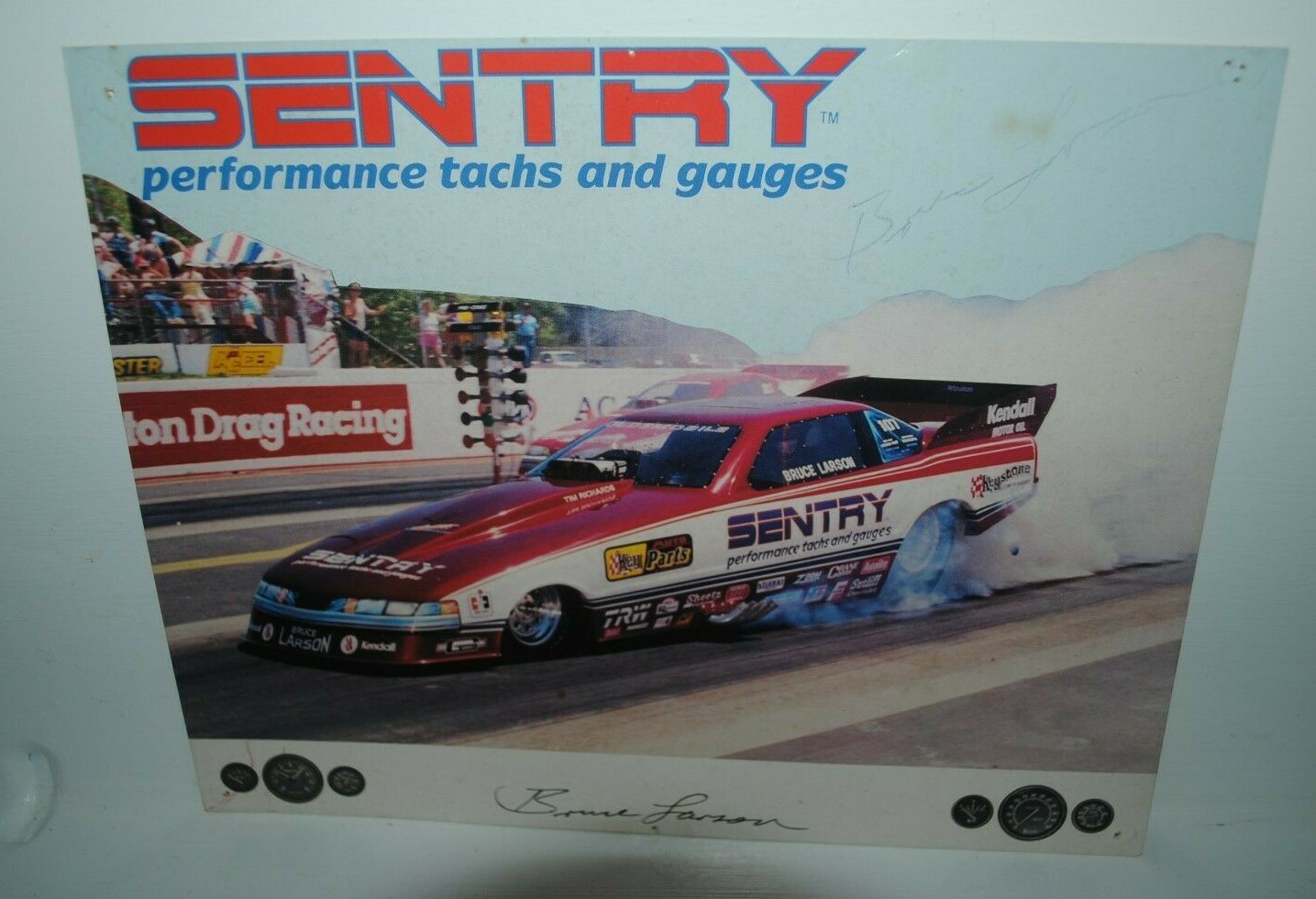 IHRA Hot Rod, Drag Racing SIGNED PHOTOS, lot of 4, Moyer, Bell ...