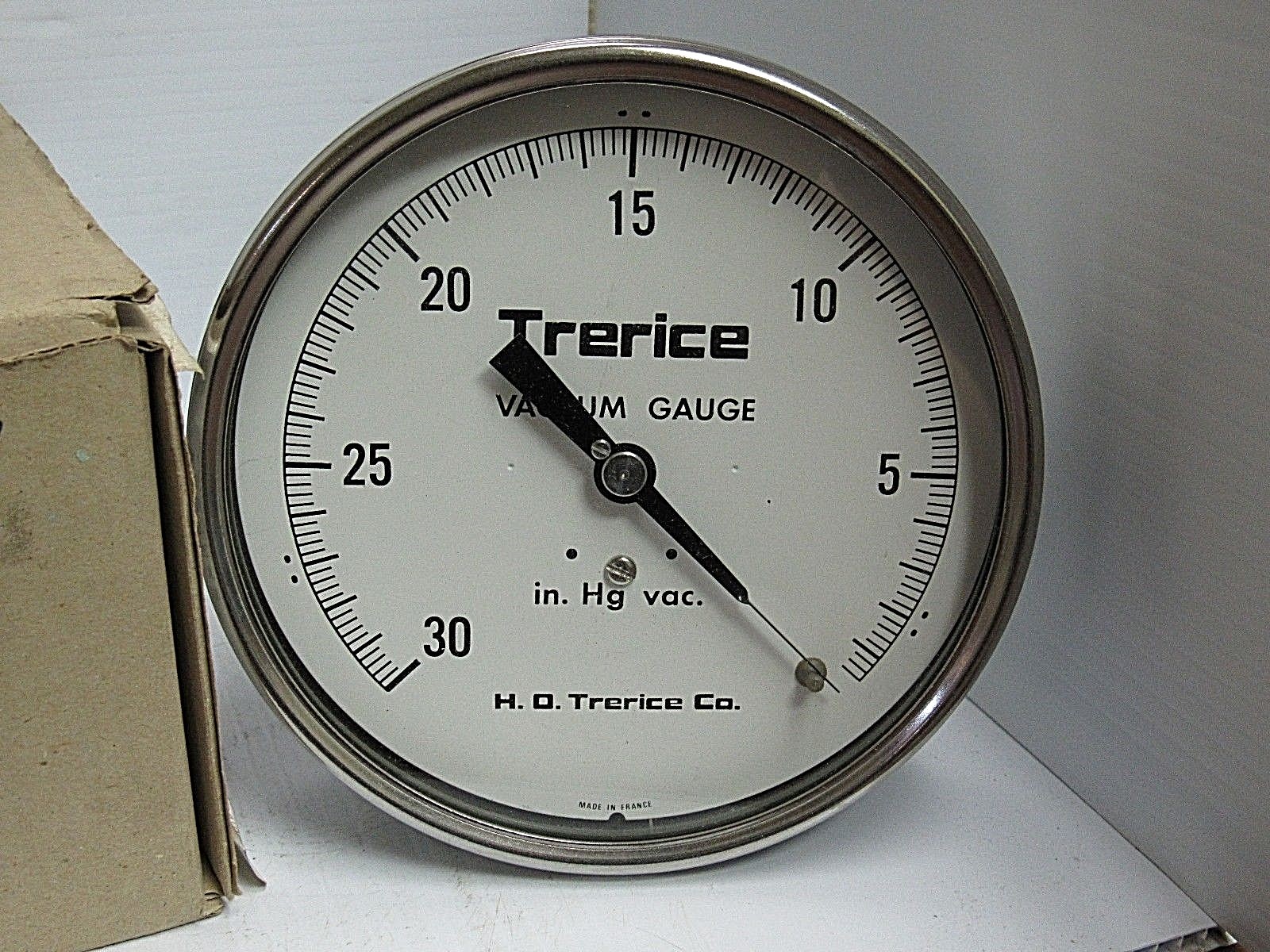NEW TRERICE PRESSURE GAUGE 700 SS 700SS 2341355 0-30 " HG VAC 6" DIA 1/ ...