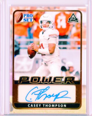 2021 Leaf Pro Set Power CASEY THOMPSON AUTO Autograph RC ARC Rookie ...