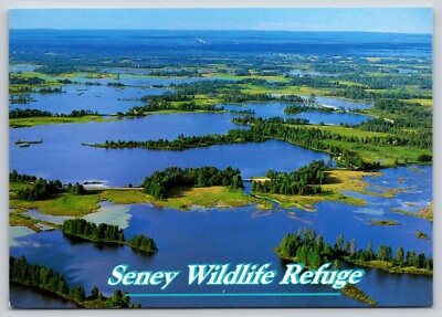 Postcard Aerial View of Seney National Wildlife Refuge Michigan Upper ...