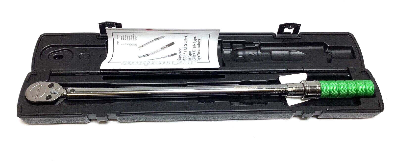New Snap-on QE3R250G 1/2" Drive 50 - 250 ft lb Click-Type Micro Torque ...