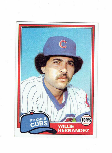 Willie Hernandez Chicago Cubs Pitcher #238 Topps 1981 #Baseball Card | eBay