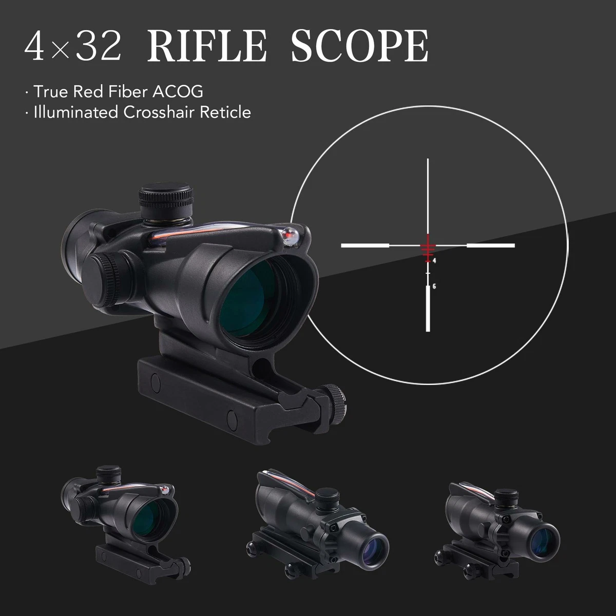 Crosshair Reticle Red Dot