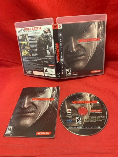 Metal Gear Solid 4 Guns Of The Patriots PlayStation 3 PS3 Complete in ...