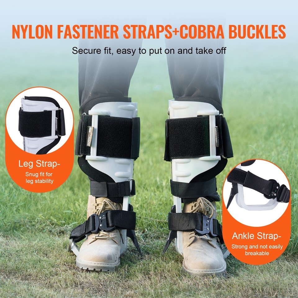 Tree Climbing Spikes Set Pole Spurs Gear Aluminum Adjustable Climber ...