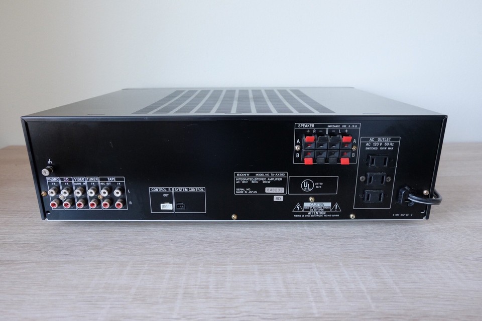Vintage Sony TA-AX380 Amplifier Equalizer Vintage Integrated Stereo ...