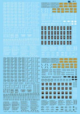 Microscale HO Freight Car Data Railroad Roman Black & White 87-1 | eBay