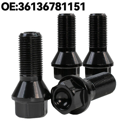 4x Car Wheel Lug Bolts Nuts For BMW F20 F30 F07 F25 E70 E71 M14x1.25 ...