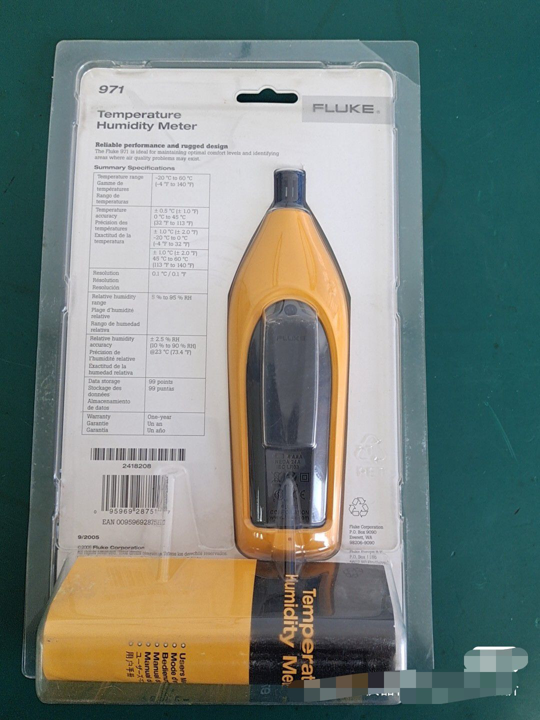 Fluke 971 Temperature Humidity Meter NEW #L | eBay