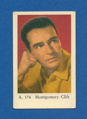 1959 Dutch Gum Card A #176 Montgomery Clift | eBay