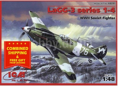 ICM 48091 - 1/48 Lagg-3 Series 1-4 Soviet Airplane, plastic scale model ...
