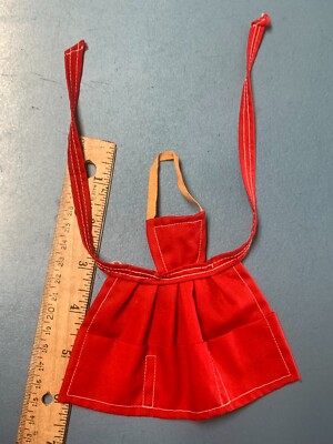 Vintage 1962 - 63 Mattel Barbie Doll Fashion Pak Red Apron | eBay