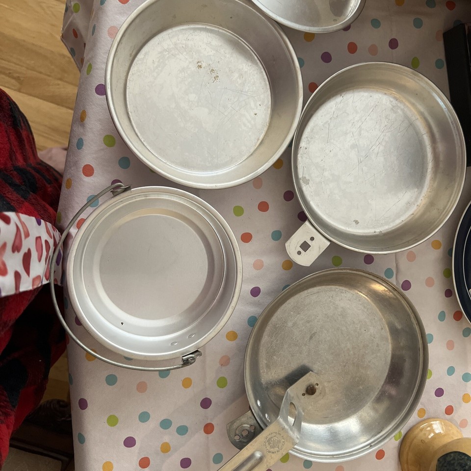 Vtg Boy Scouts of America Mess Kit Cook Set 5 Piece BSA Tinned Steel | eBay