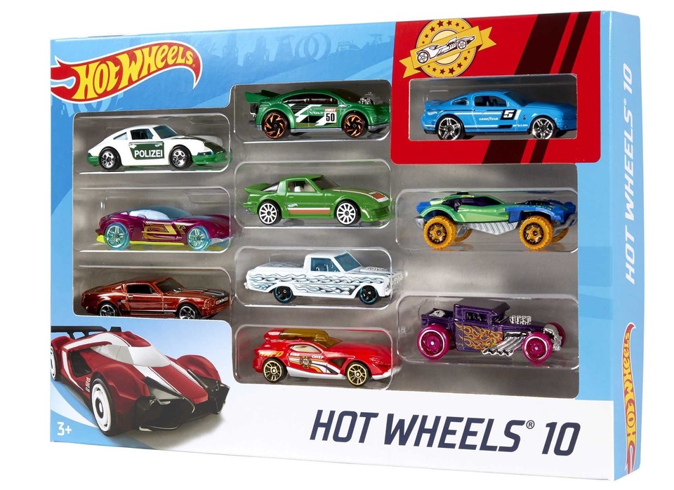Hot Wheels 10 Pack Multicolor Die Cast Vehicles Instant Collection 1 64 ...