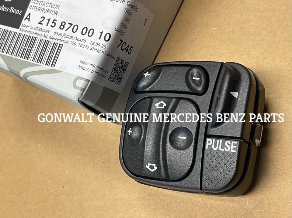 Genuine Mercedes Benz Seat Lumbar Switch OE 21587000107C45 SL500 R350 ...