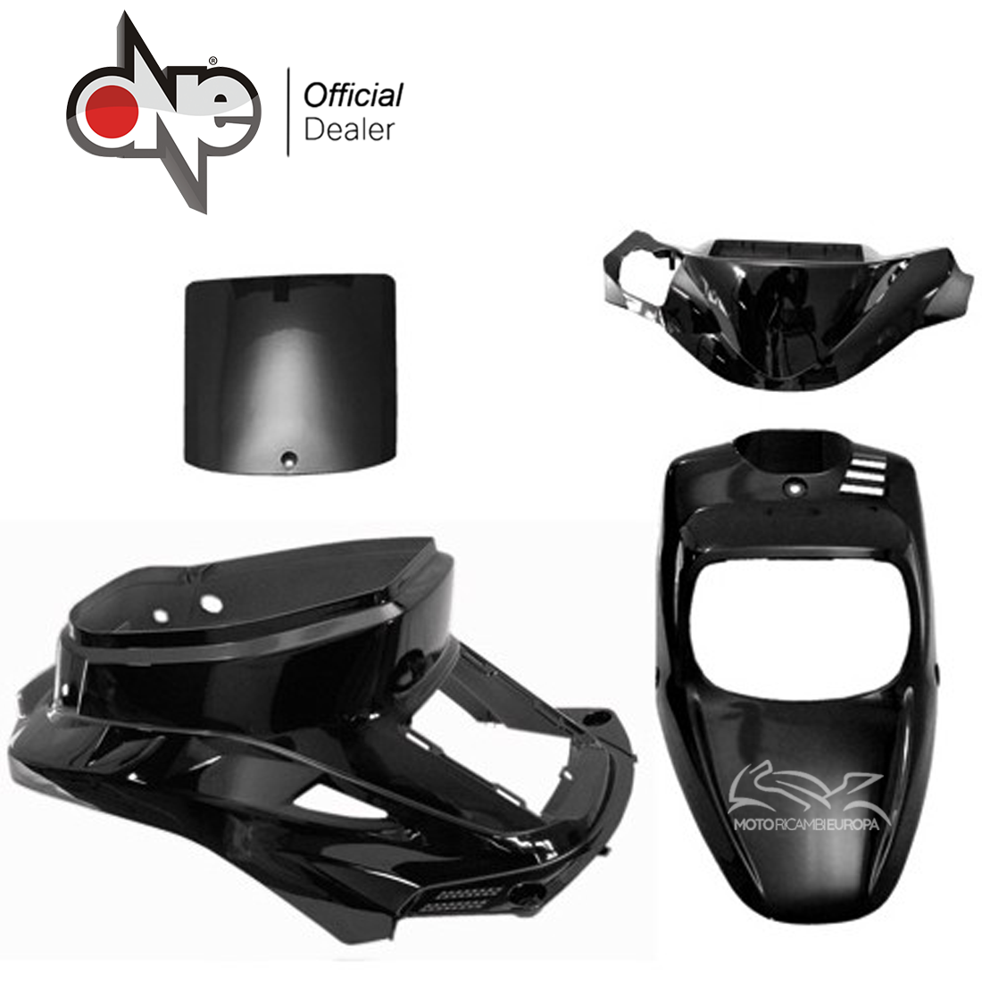 Kit Carene Carena Spirit Neri Mbk Cw Booster (Ita) 50 1992 1993 1994 ...