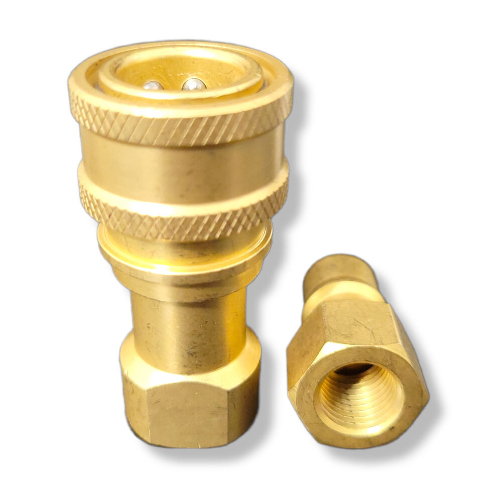 USA 2Pcs 1/4" Brass Quick Disconnect Coupler Carpet Cleaning for Wands ...