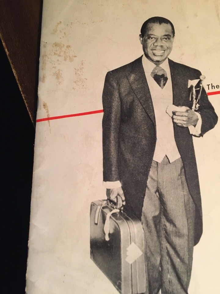 Louis Armstrong Velma Middleton Dual Signed Autographed Music Program ...